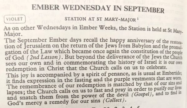 Ember Days of September