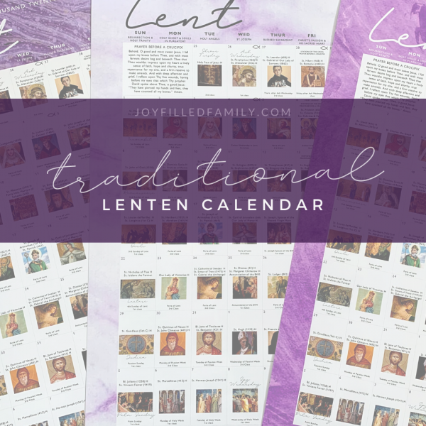 Lenten Calendar 2020