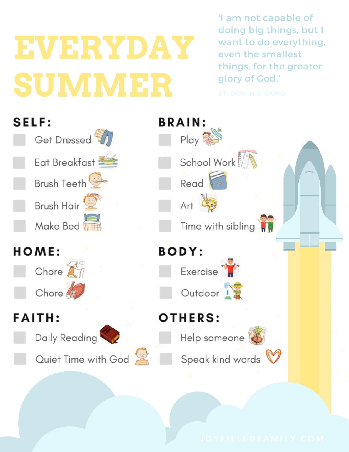 Summer Checklists