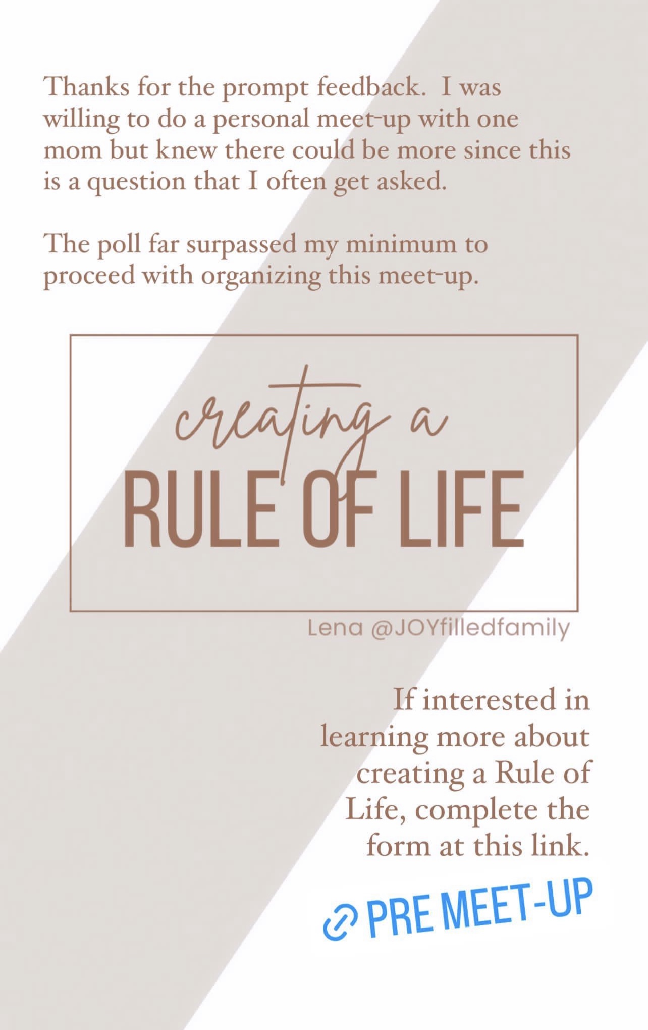 A Rule of Life